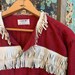 Vintage 1950s Arrow Loop Collar Custom Western Fringe Long Sleeve Shirt ...