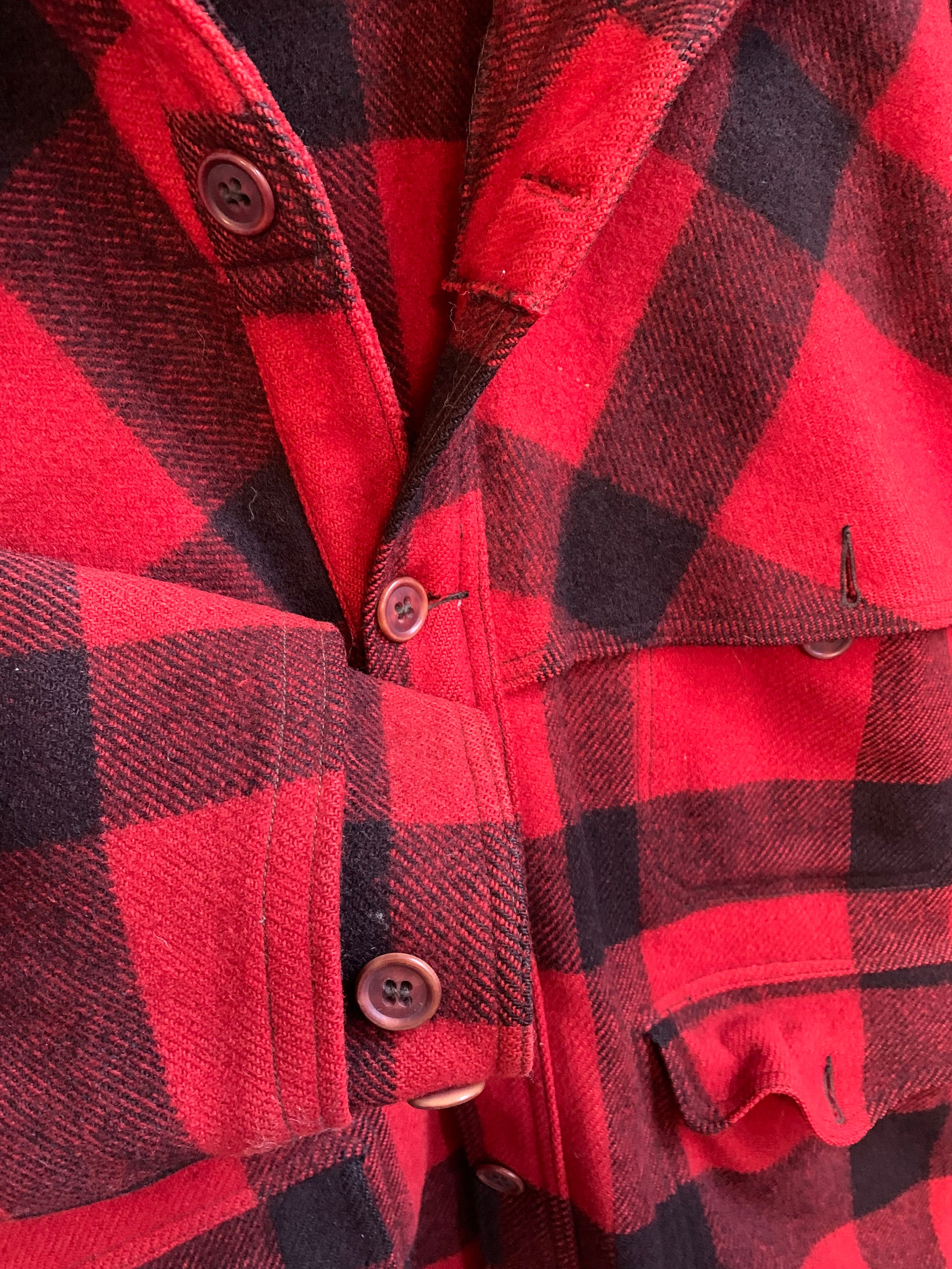 Vintage 1940s 1950s Hirsch Weis Buffalo Plaid Wool Coat XL - Etsy