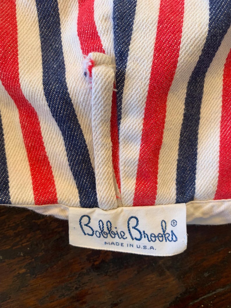 Vintage 1960s Bobbie Brooks Patriotic Striped Shorts Size 28 - Etsy