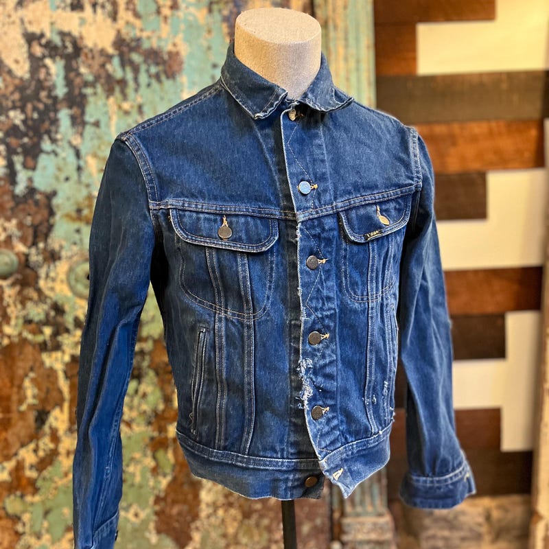 Lee 1980s Denim Jacket - Etsy