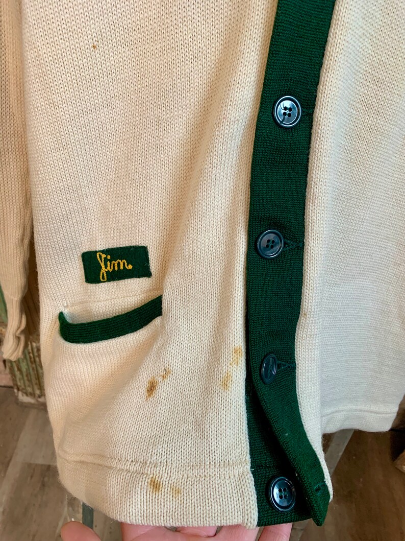 Vintage 1950s 1960s Delta Fraternity Cardigan Sweater Medium - Etsy