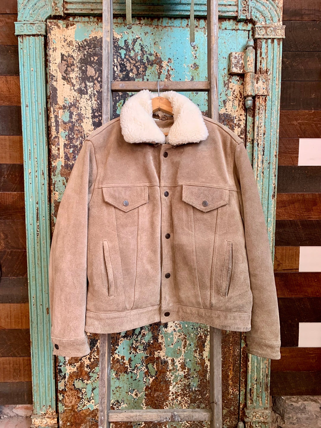 Vintage Wilson Western Suede Jacket Large - Etsy