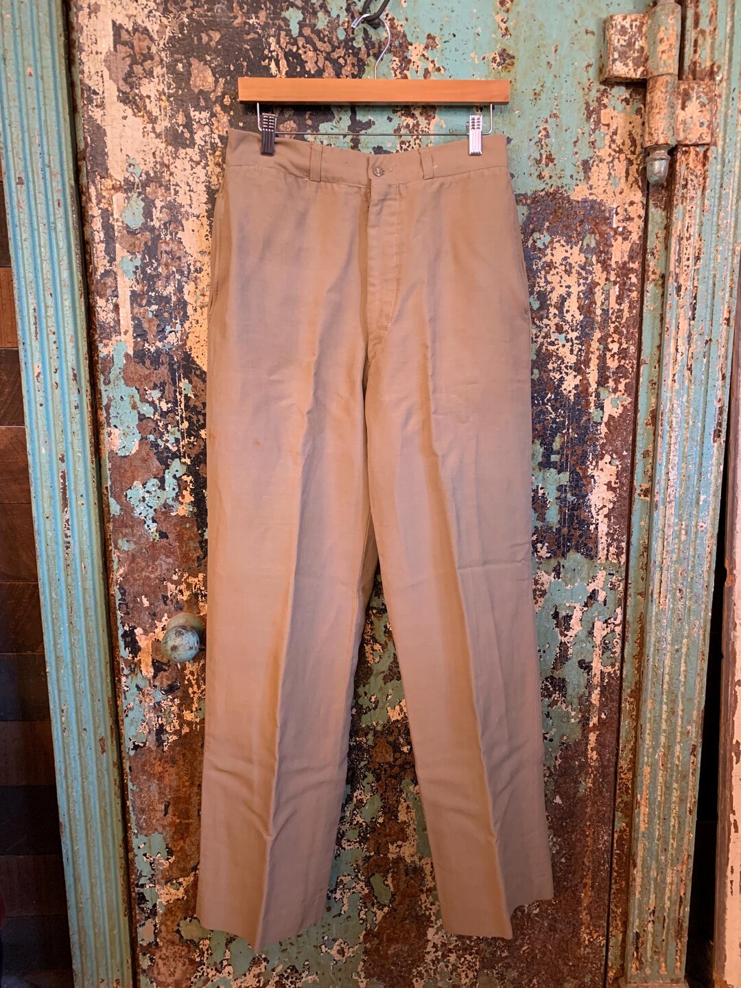 Vintage 1960s 1970s Khaki Military Chinos 30x32 - Etsy