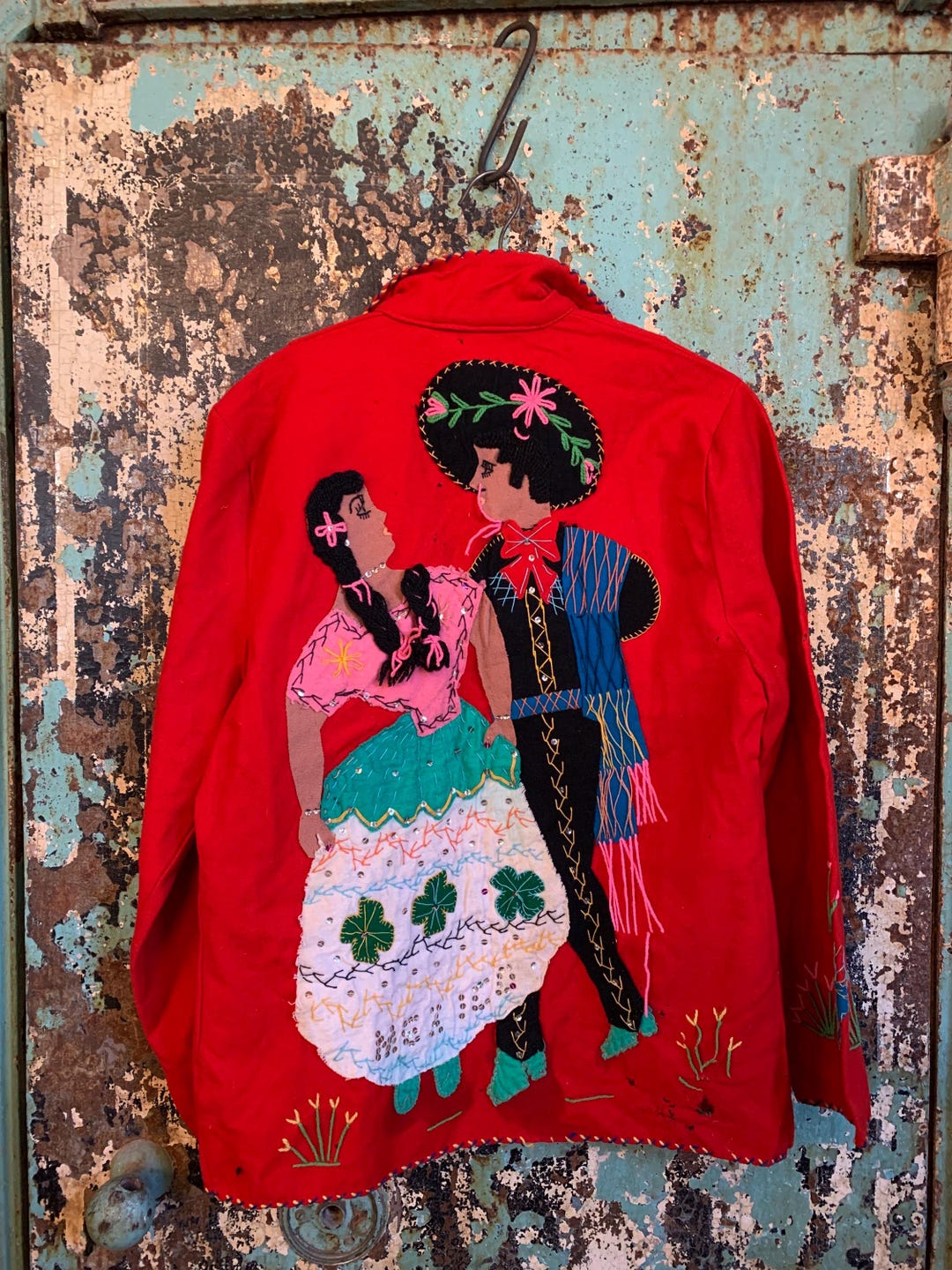 Vintage 1940s 1950s Wool Mexican Souvenier Jacket Small - Etsy
