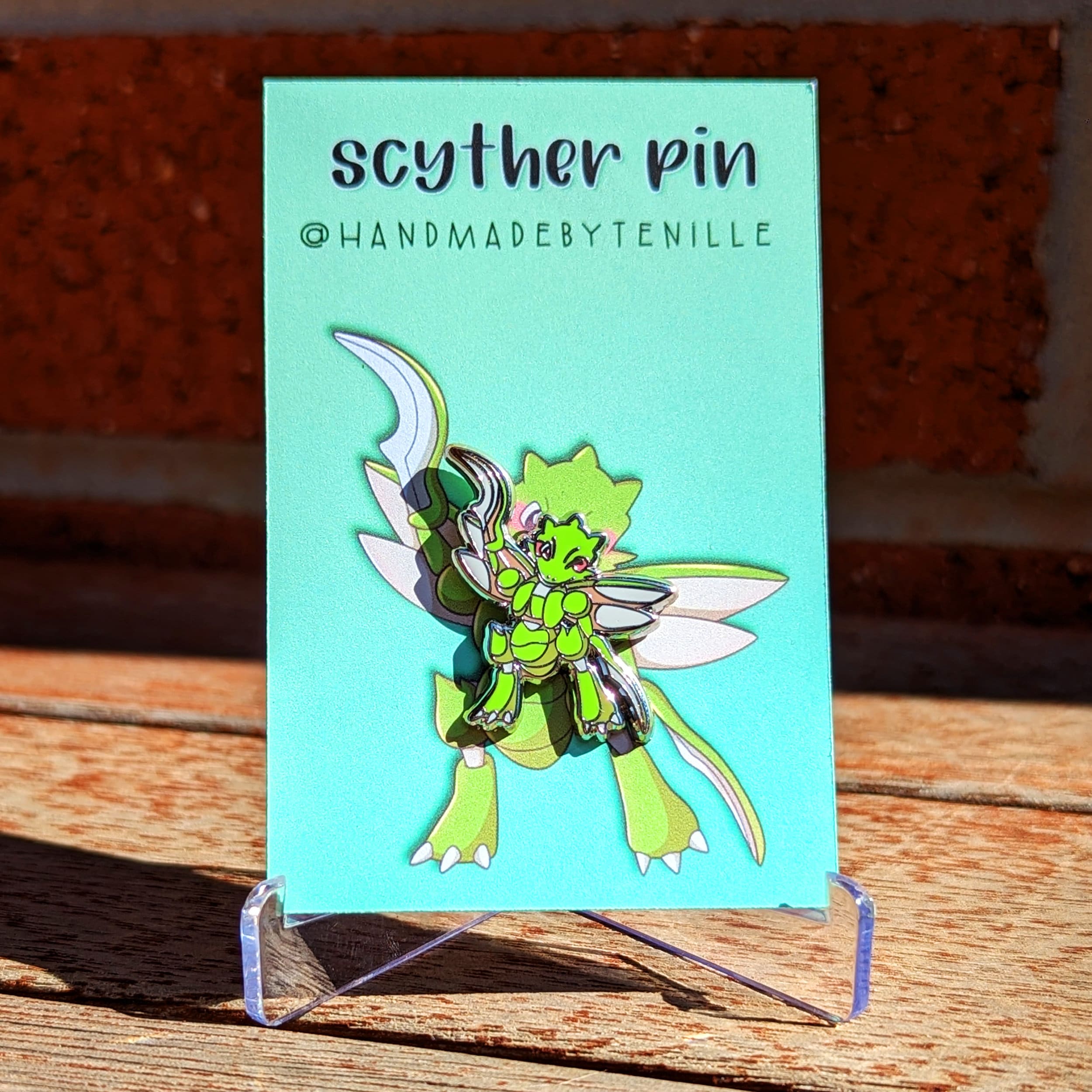 Pokepin: Scyther Pin Hard Enamel Pins 30mm - Etsy