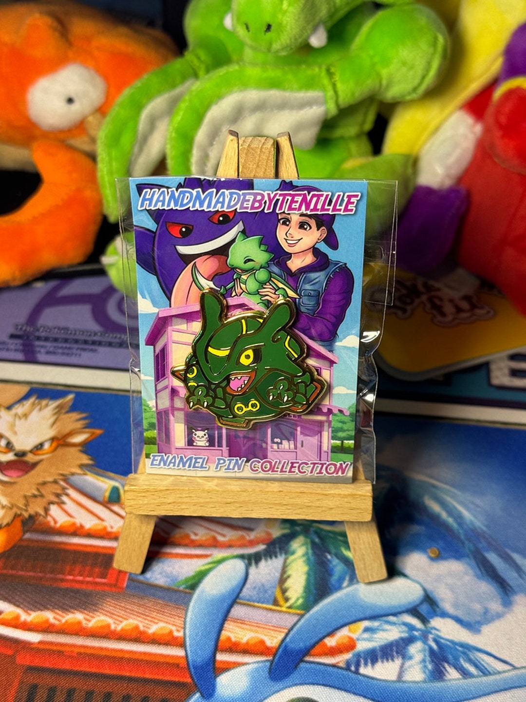 Pokepin: Rayquaza Regular and Shiny Hard Enamel Pins 35mm - Etsy