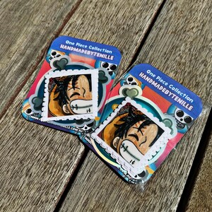 One Piece Straw Hat Crew Sticker Pack Holographic Vinyl Sticker Monkey ...