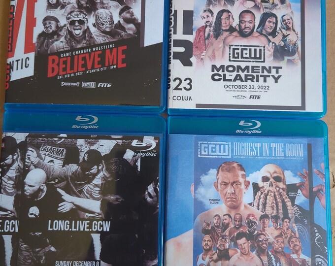 GCW Wrestling 4 Pack Pro Wrestling Blu-ray Set - Etsy