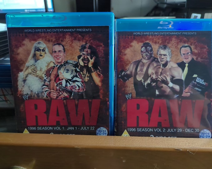 WWF Monday Night Raw 1996 Four Disc Blu-ray Set Pro Wrestling - Etsy