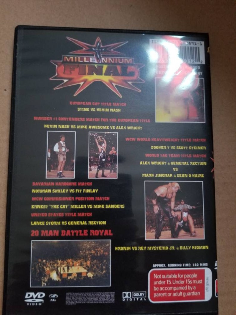 WCW Millennium Final Germany PPV Pro Wrestling Dvd - Etsy