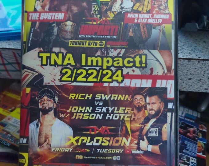 TNA Impact Wrestling 2/22/24 Pro Wrestling Dvd - Etsy