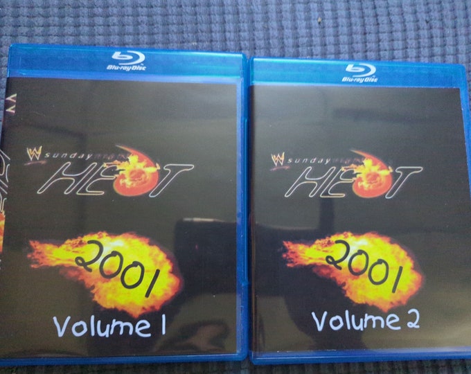 WWE Sunday Night Heat 2001 4 Disc TV Set Pro Wrestling Blu-ray - Etsy