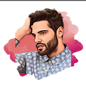 Cartoon Portrait From Photo Social Media Profile Picture - Etsy