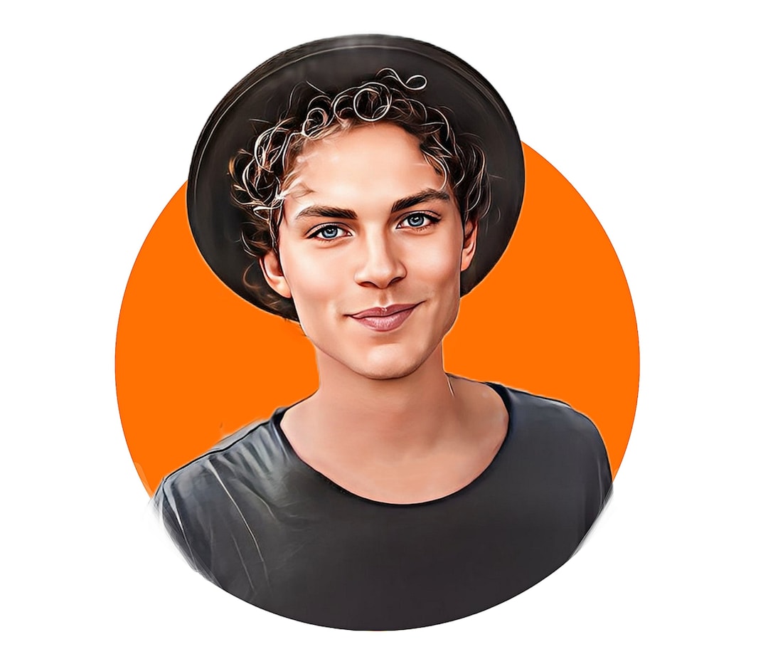 Custom Avatar Portrait, Cartoon Portrait From Photo, Circle Cartoon ...