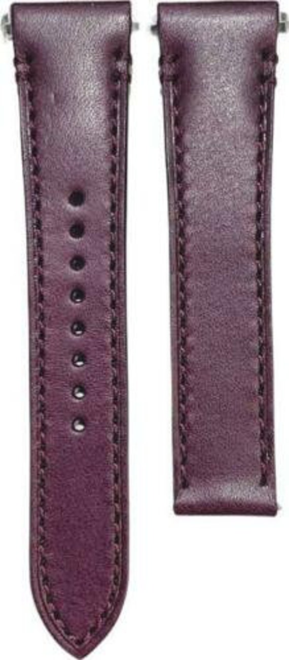New Cartier Santos Red Leather Watch Strap / Band 18.5mm | Etsy