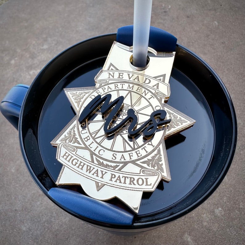 Police Wife Tumbler Toppers - Etsy