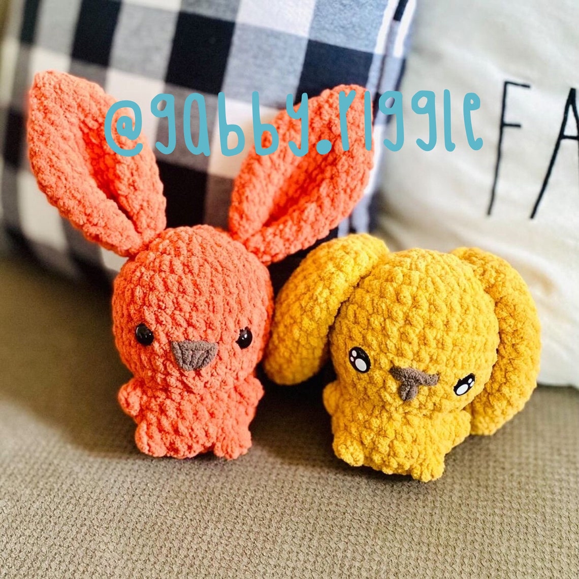 Mini Bunny Pocket Pal PDF PATTERN - Etsy