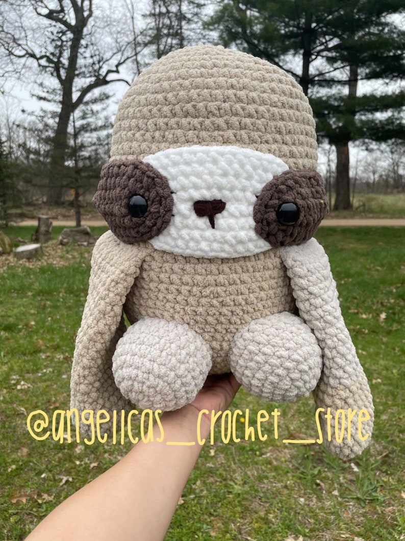 Oscar the Sloth Crochet Pattern by Knitted Critters, Amigurumi ...