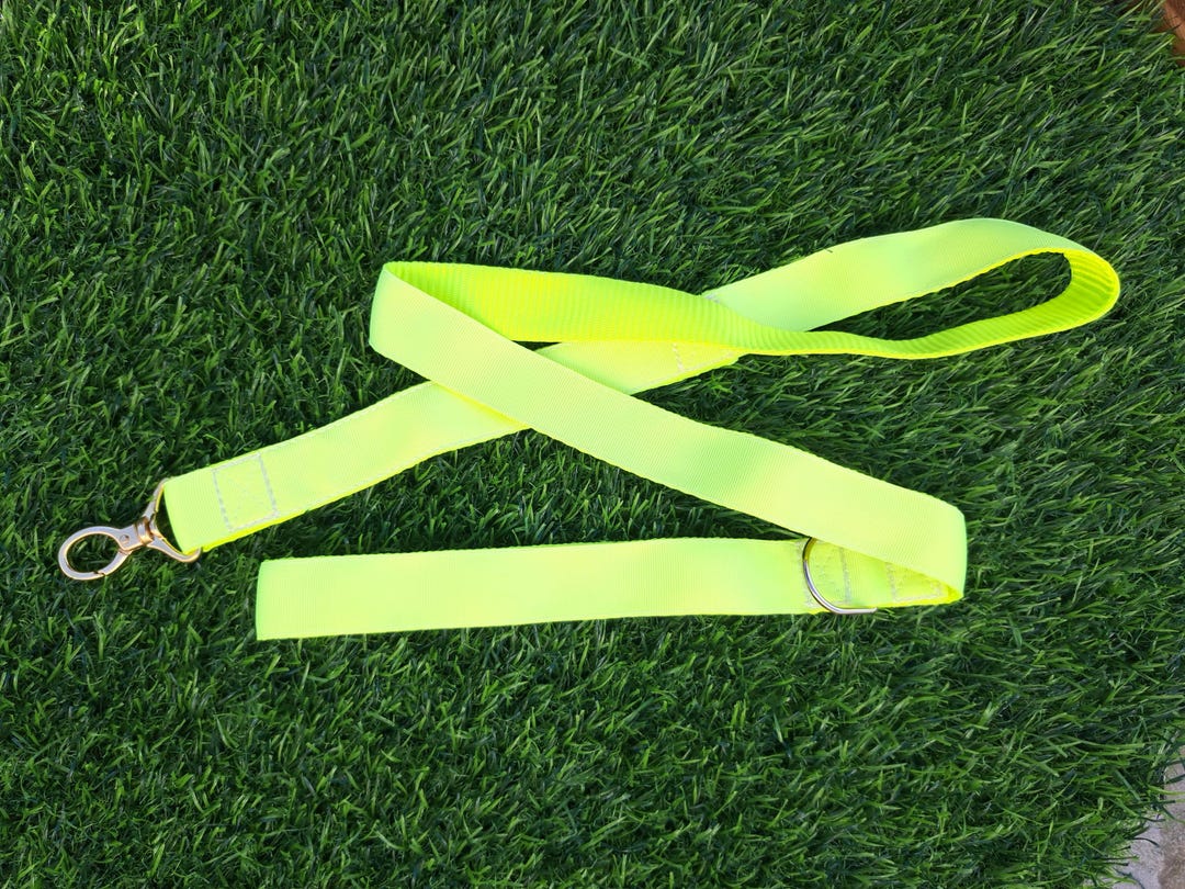 Neon Yellow Dog Lead: 'I Need Space' Nervous Dog Leash (110cm) - Etsy