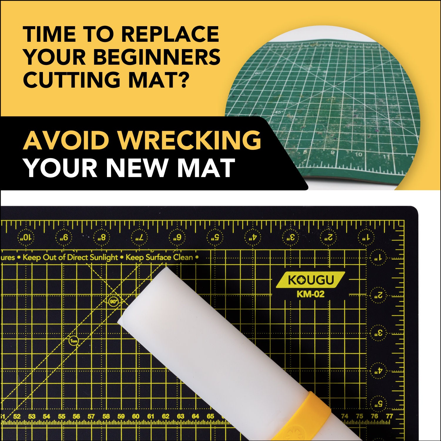 KOUGU Ultimate Surface Protection Hobby Mat 31 X 12 Inches silicone ...