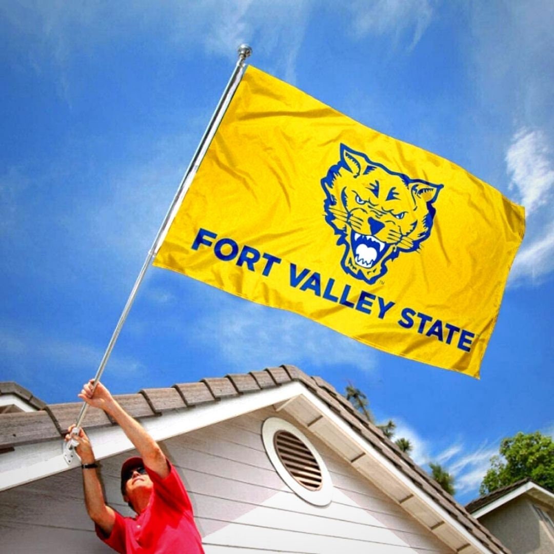 Fort Valley State Football Team House Flag