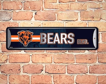 Chicago Bears Metal Sign | Etsy