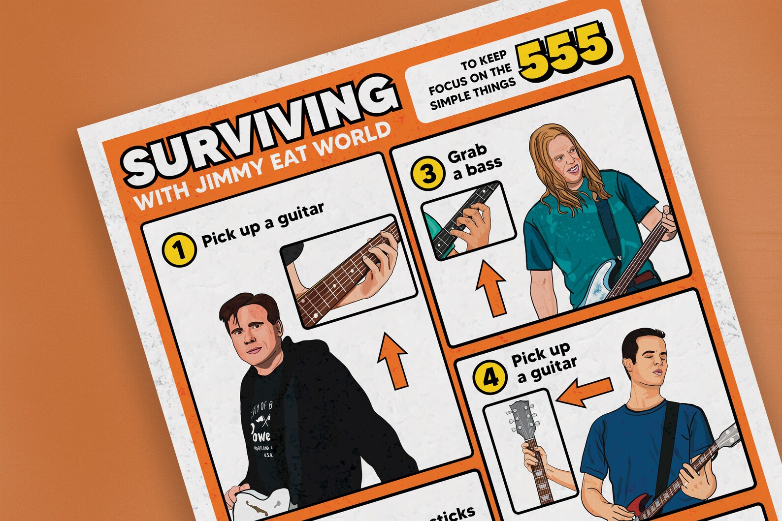 Survival Tips With Jimmy Eat World (surviving Poster) - Etsy
