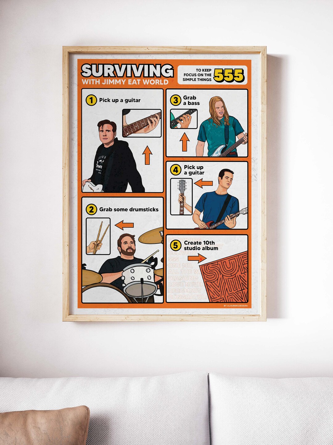 Survival Tips With Jimmy Eat World (surviving Poster) - Etsy
