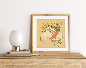 Wasp Art Printable, Wasp Decor, Wasp Print, Wasp Wall Art, Insect ...