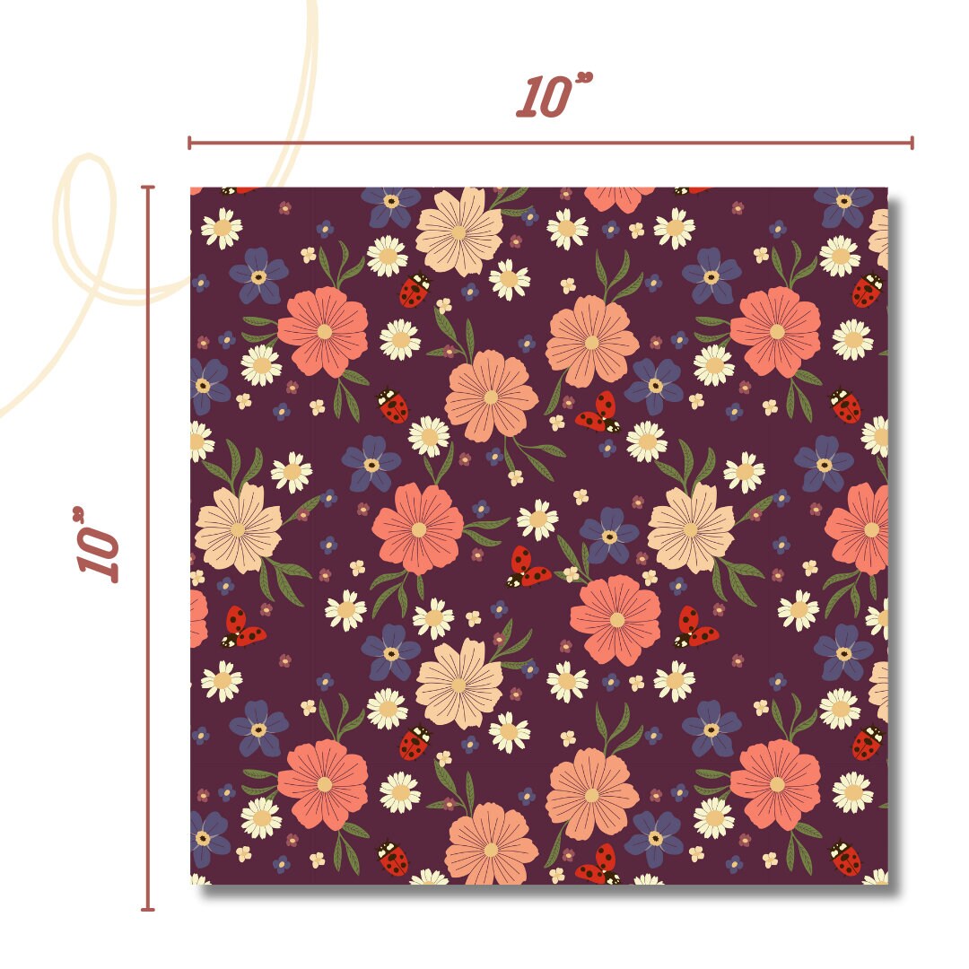 Ladybug Ditzy Pattern Art Print - Etsy