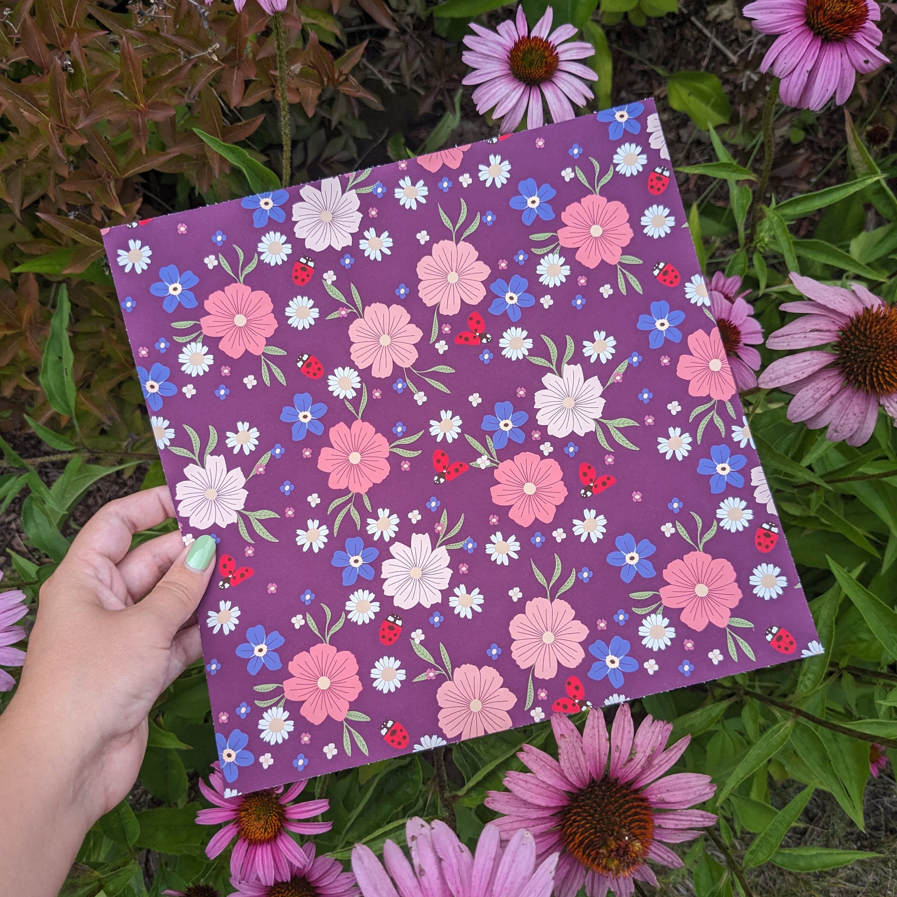 Ladybug Ditzy Pattern Art Print - Etsy