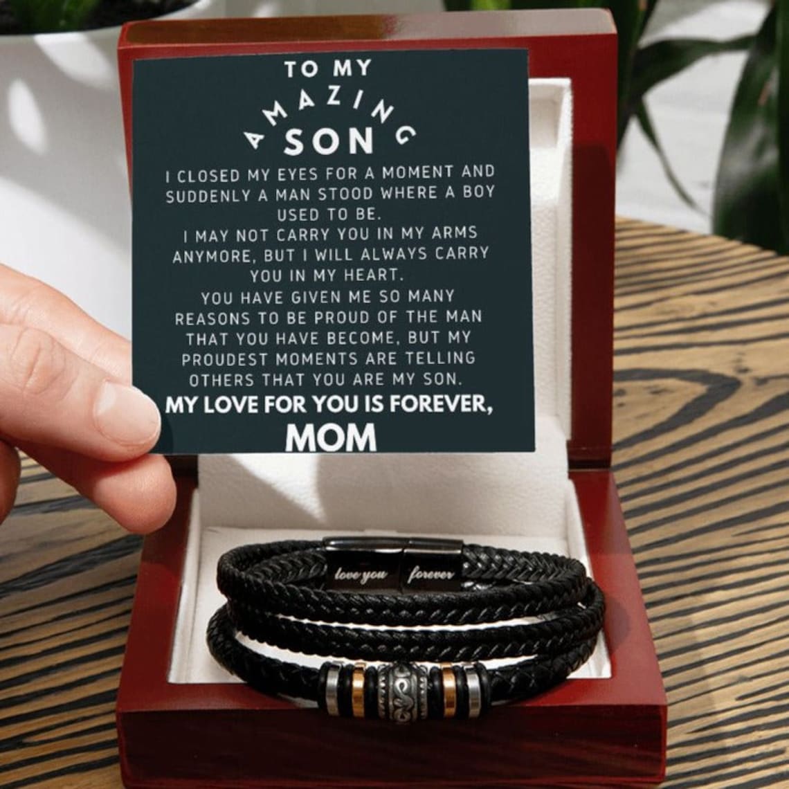 To My Son, I Am so Proud of You. Bracelet for Your Son From Mom Gift ...