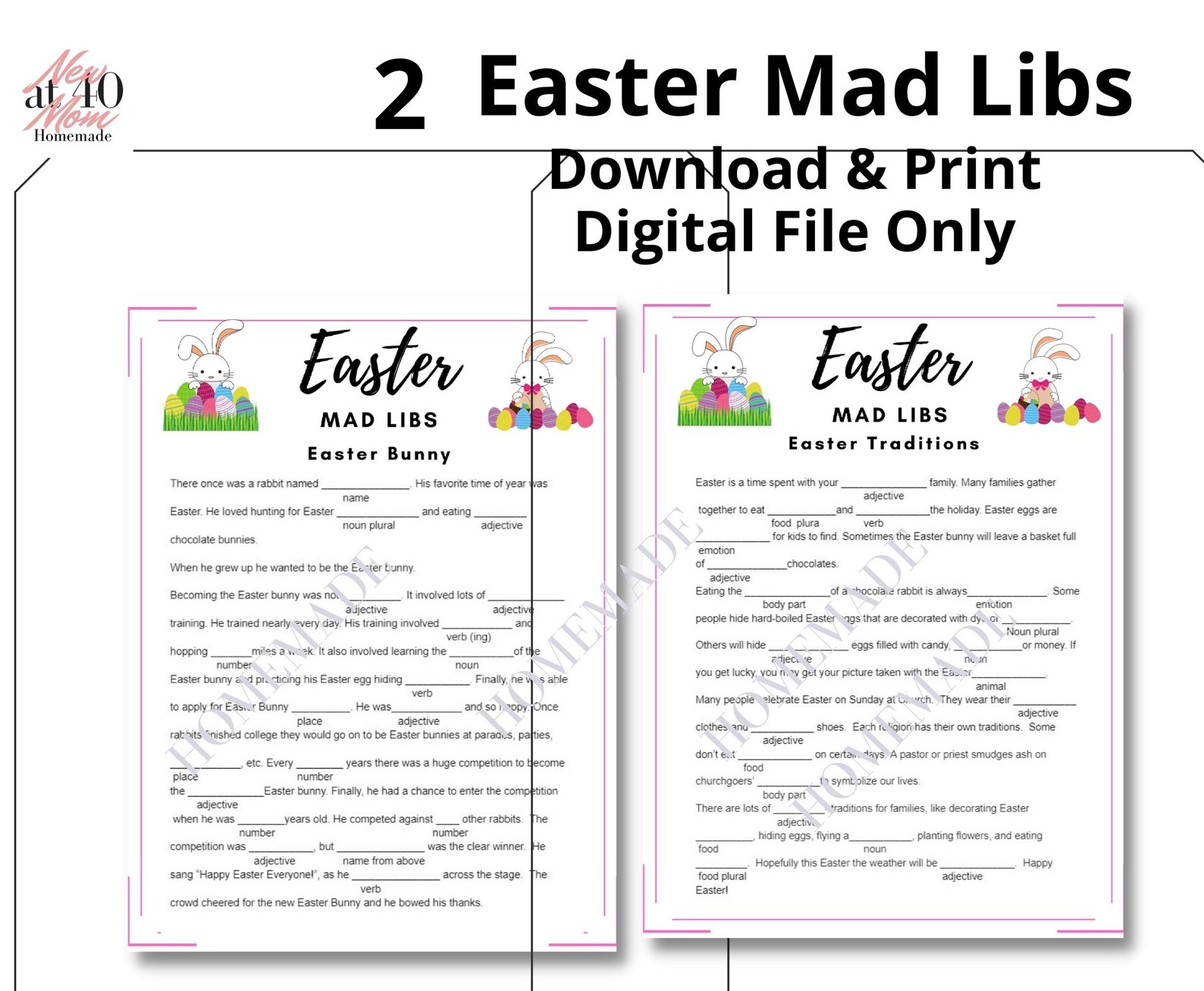 Huge Mad Libs Printable Games, Game Bundle Template, the World's ...