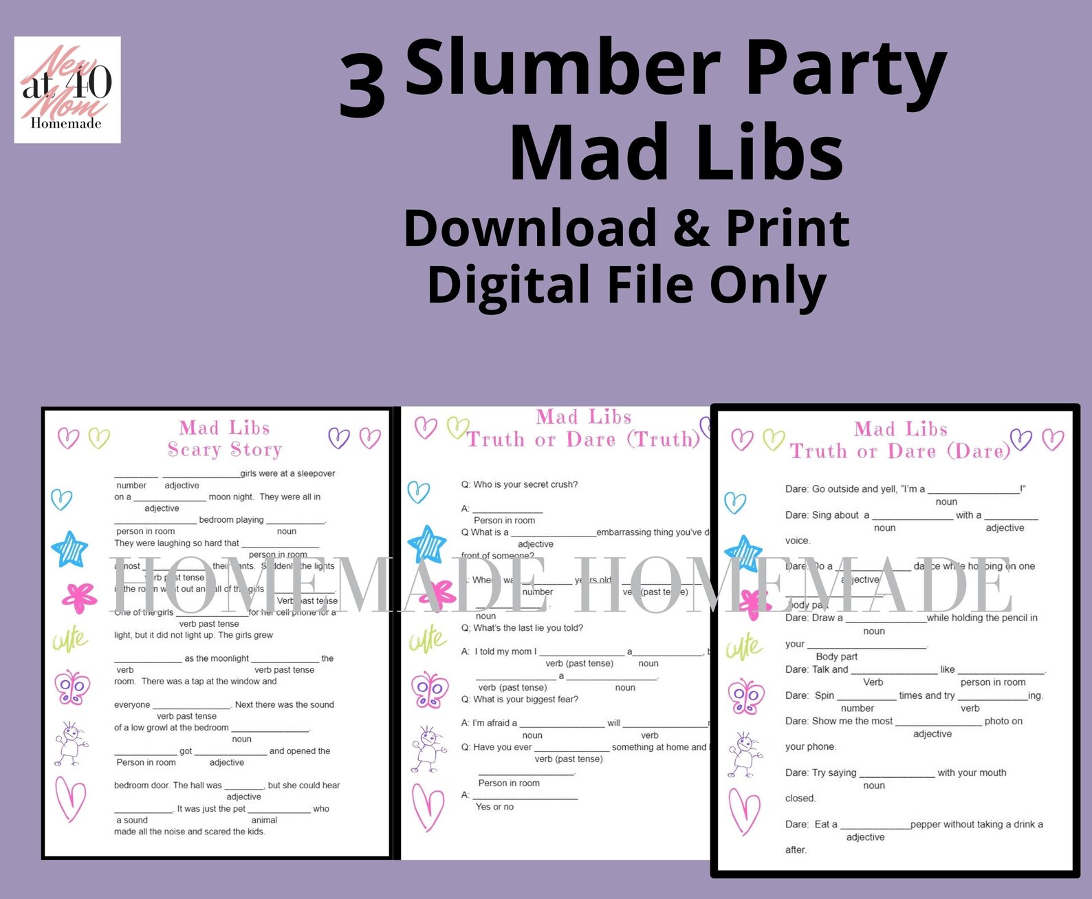 Huge Mad Libs Printable Games, Game Bundle Template, the World's ...