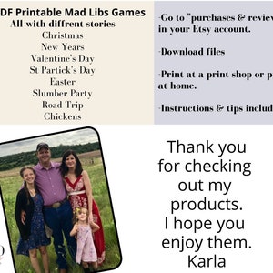 Mad Libs Game Bundle, Funny Fill-in-blank Stories (PDF Printable) - Etsy