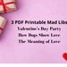 Valentine's Mad Libs for Kids, Printable Mad Libs, Valentines Game, Mad ...