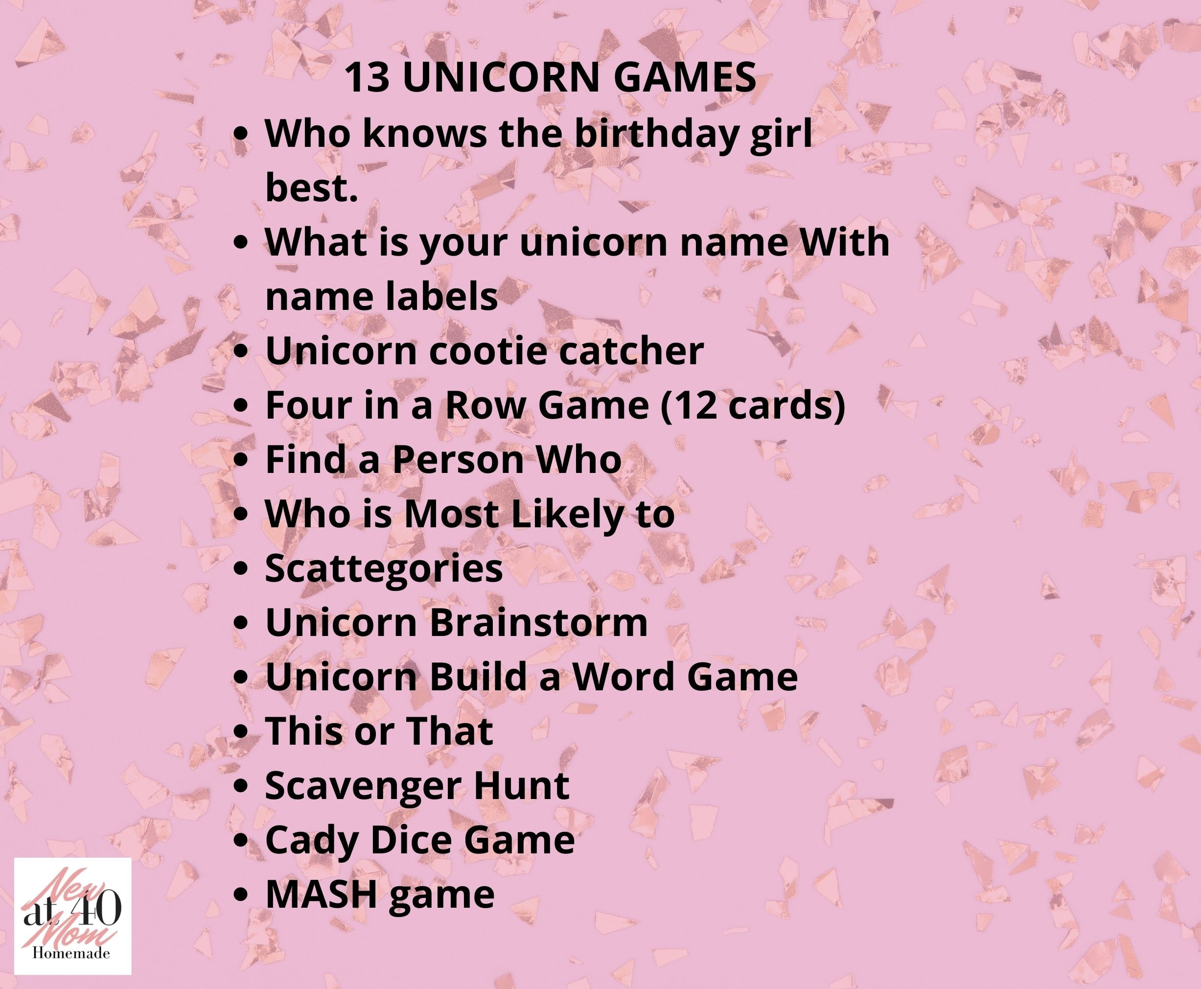 Instant Download HUGE Unicorn Birthday Party Bundle, Dice Game, Cootie ...