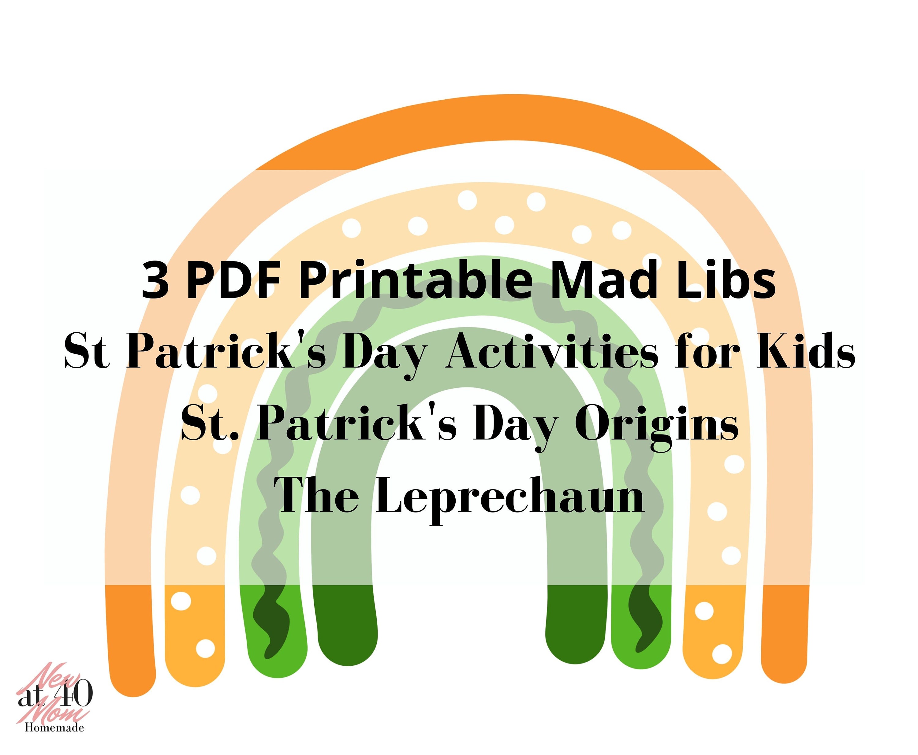 St Patrick's Day Mad Libs for Kids Printable Mad Libs - Etsy