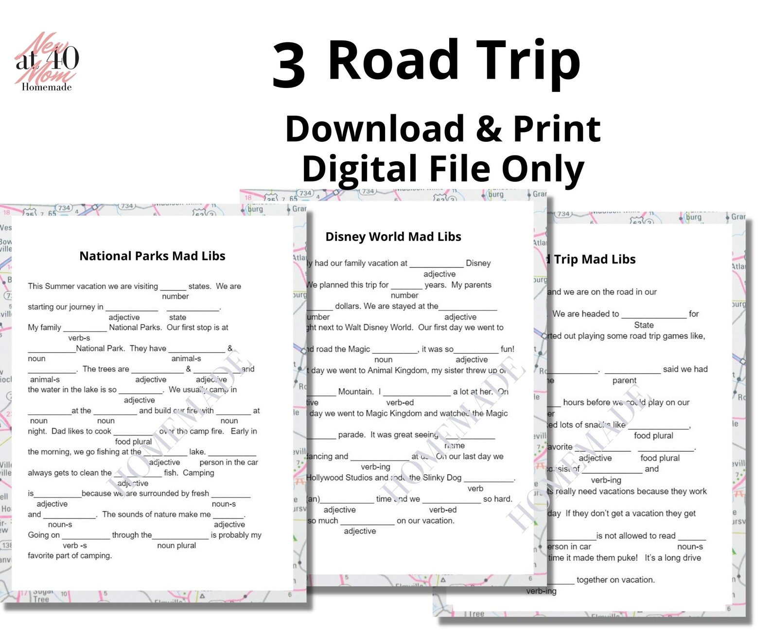 Huge Mad Libs Printable Games, Game Bundle Template, the World's ...