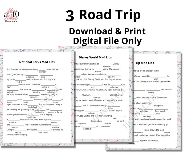 Huge Mad Libs Printable Games, Game Bundle Template, the World's ...