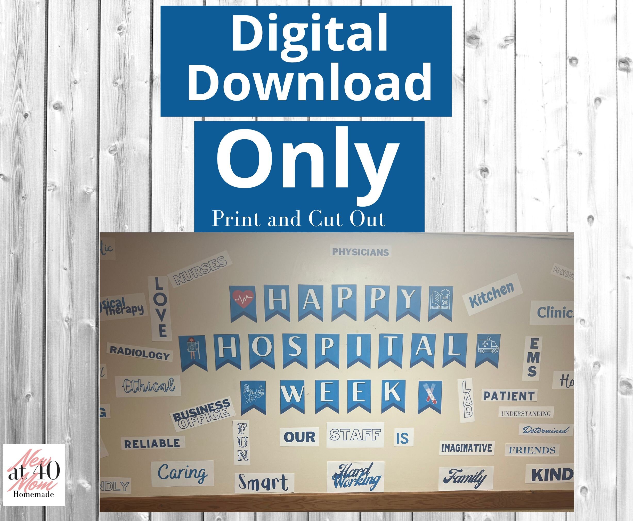 Printable Hospital Week Banner Bunting. Instant Download Printable ...