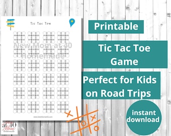Tic-tac-toe Game - Printable/digital Download - Etsy
