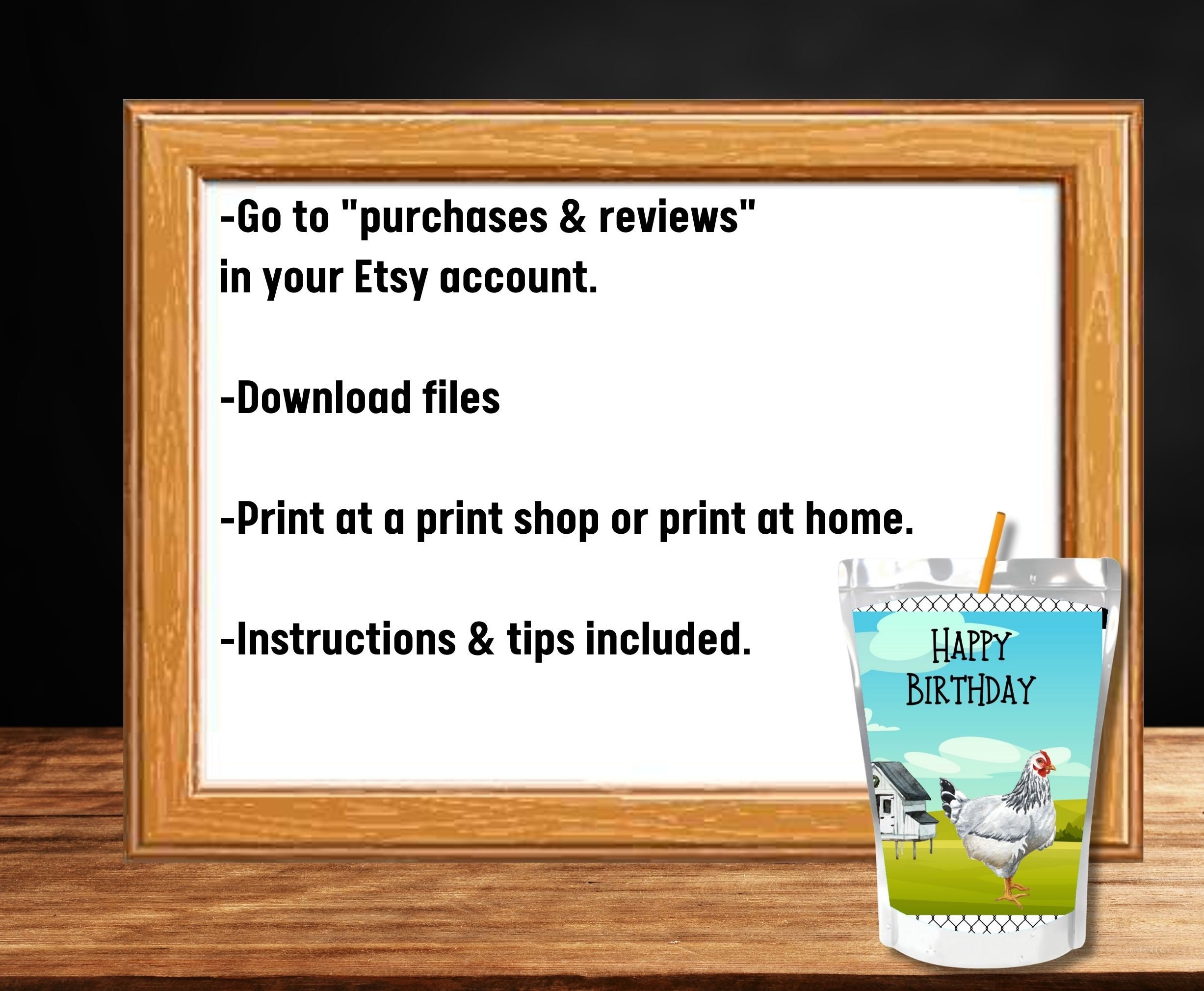 Printable Chicken Farm Animal Birthday Banner Bunting. Instant Download ...