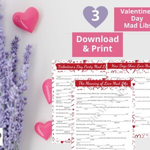 Valentine's Mad Libs for Kids, Printable Mad Libs, Valentines Game, Mad ...