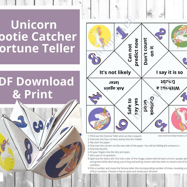 Cootie Catcher - Etsy