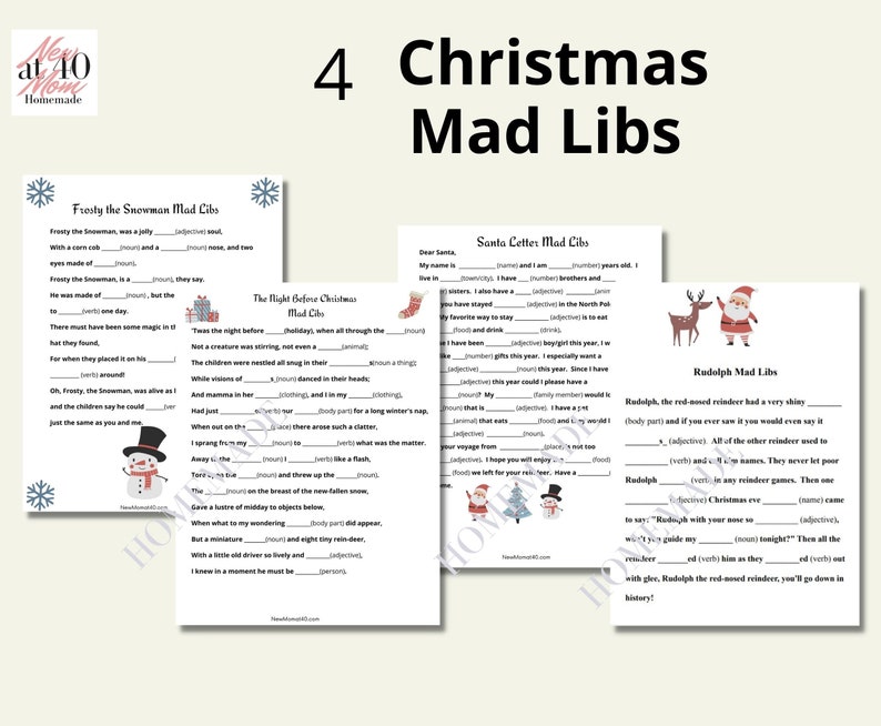 Huge Mad Libs Printable Games, Game Bundle Template, the World's ...
