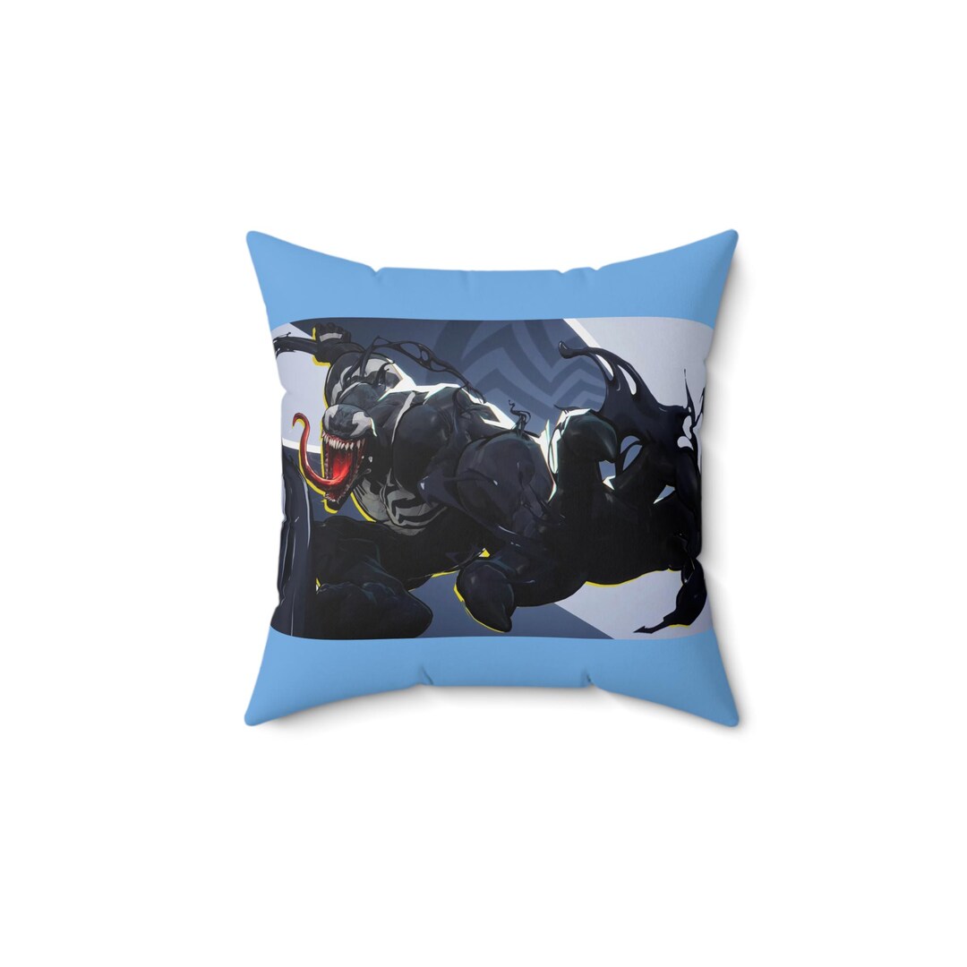 Venom Marvel Rivals Square Pillow, Spun Polyester Cushion for Comic ...