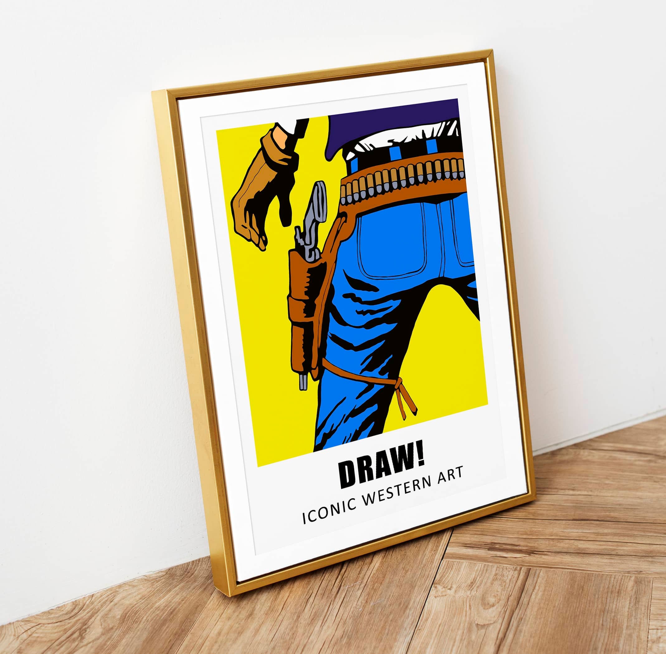 Quick Draw Duel Western Cowboy Art Print - Etsy