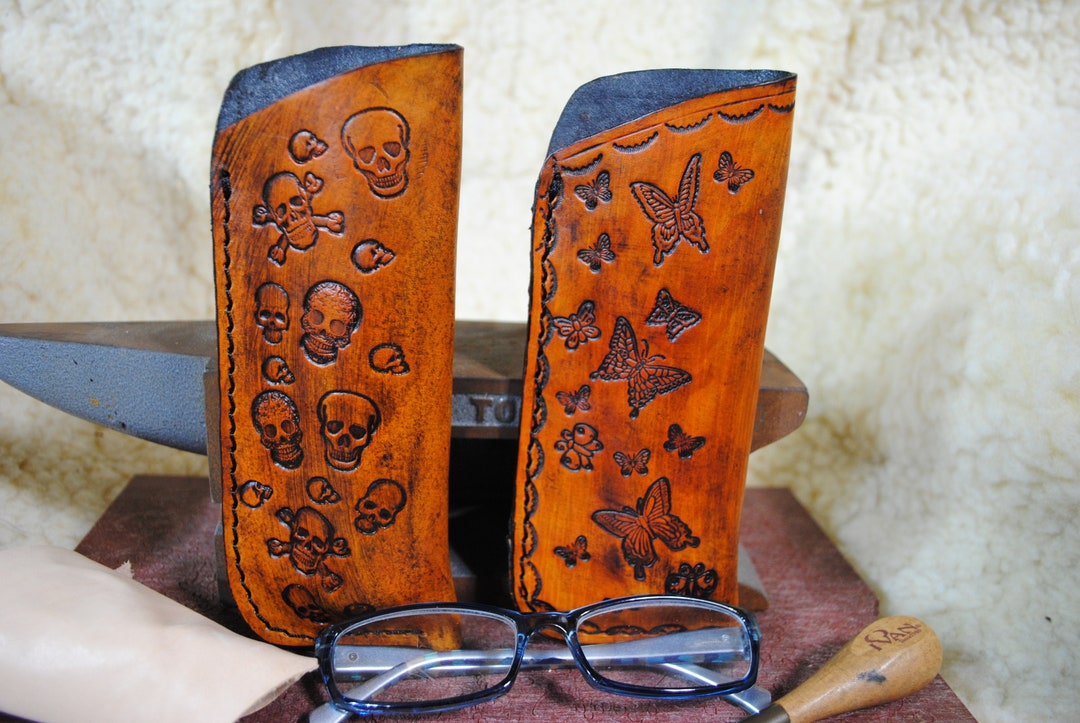 Assortment of Leather Eyeglass Cases - Etsy