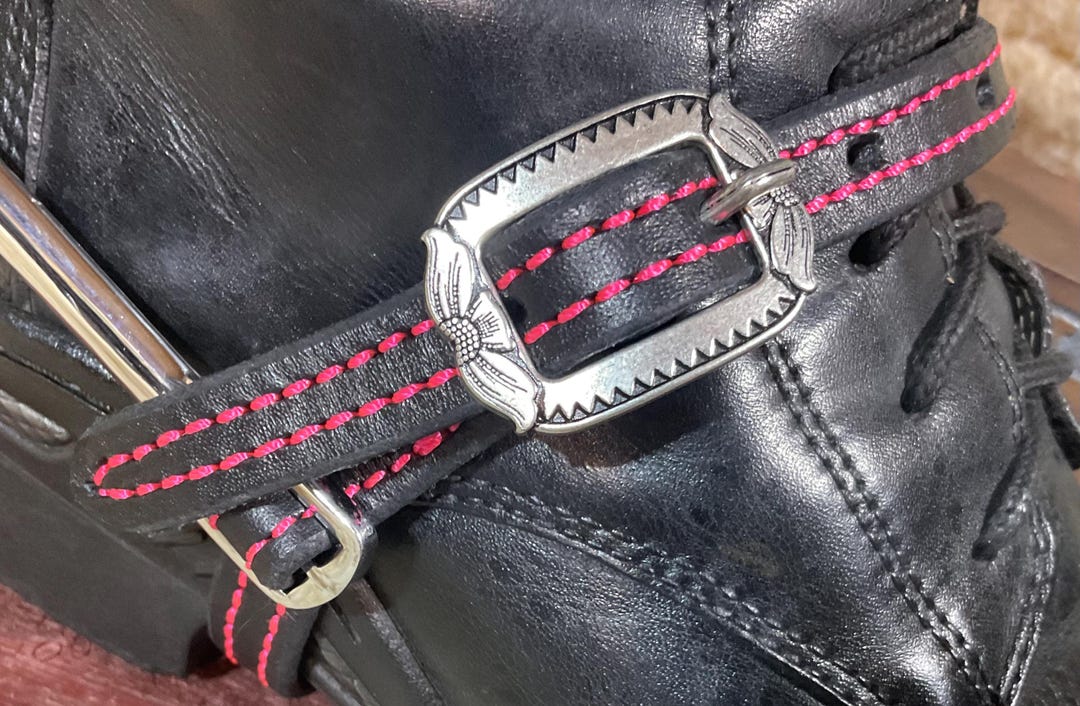 Decretive Buckle English Spur Straps - Etsy